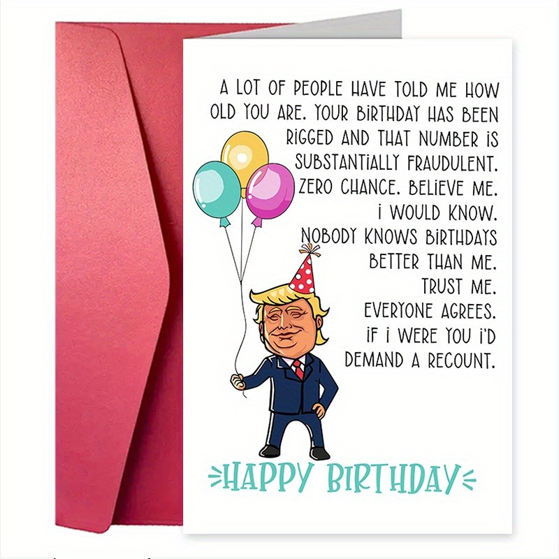 Humorous Birthday Thank Greeting Card Envelope Funny - Temu