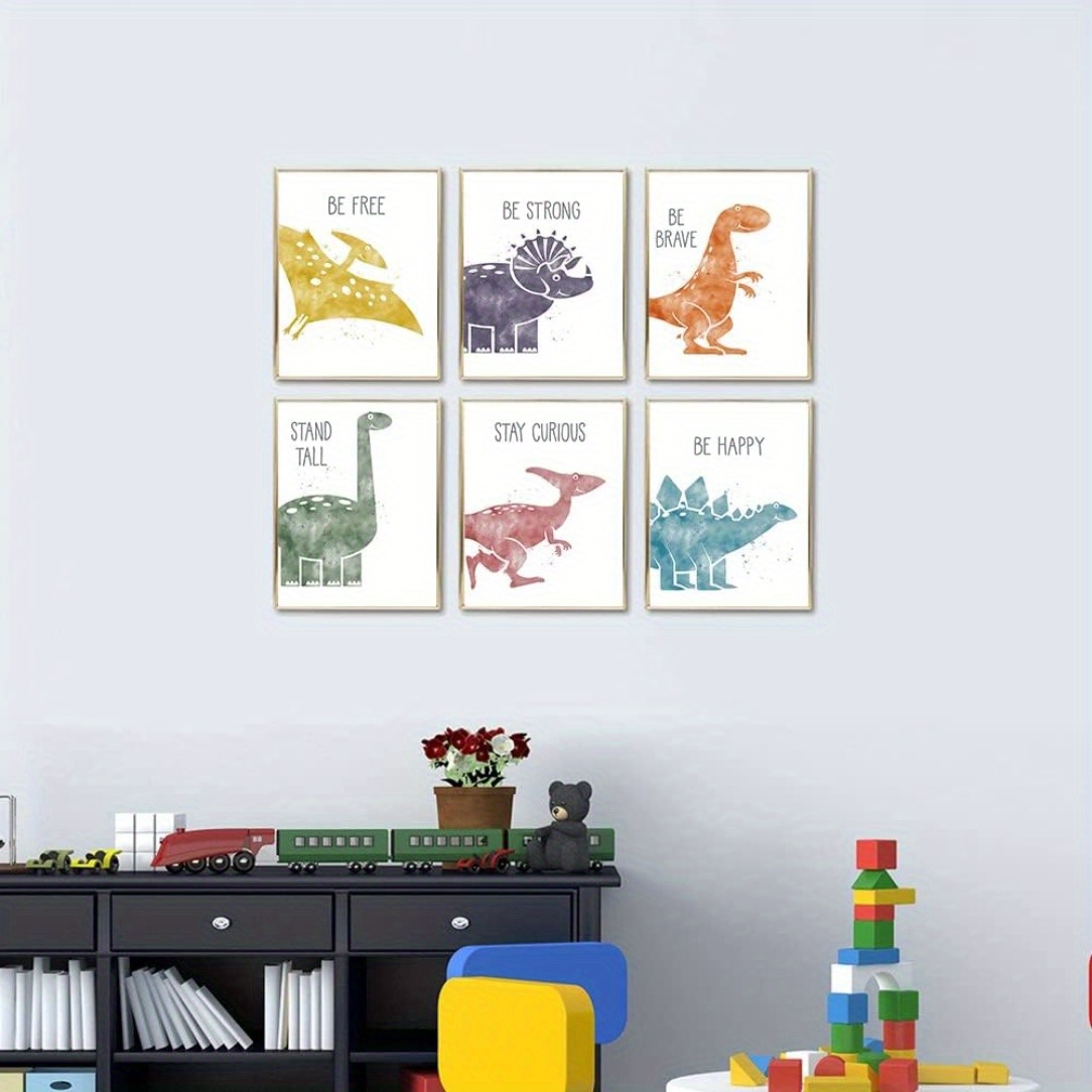 Dinosaur Inspirational Posters Kids Motivational Quotes Wall - Temu