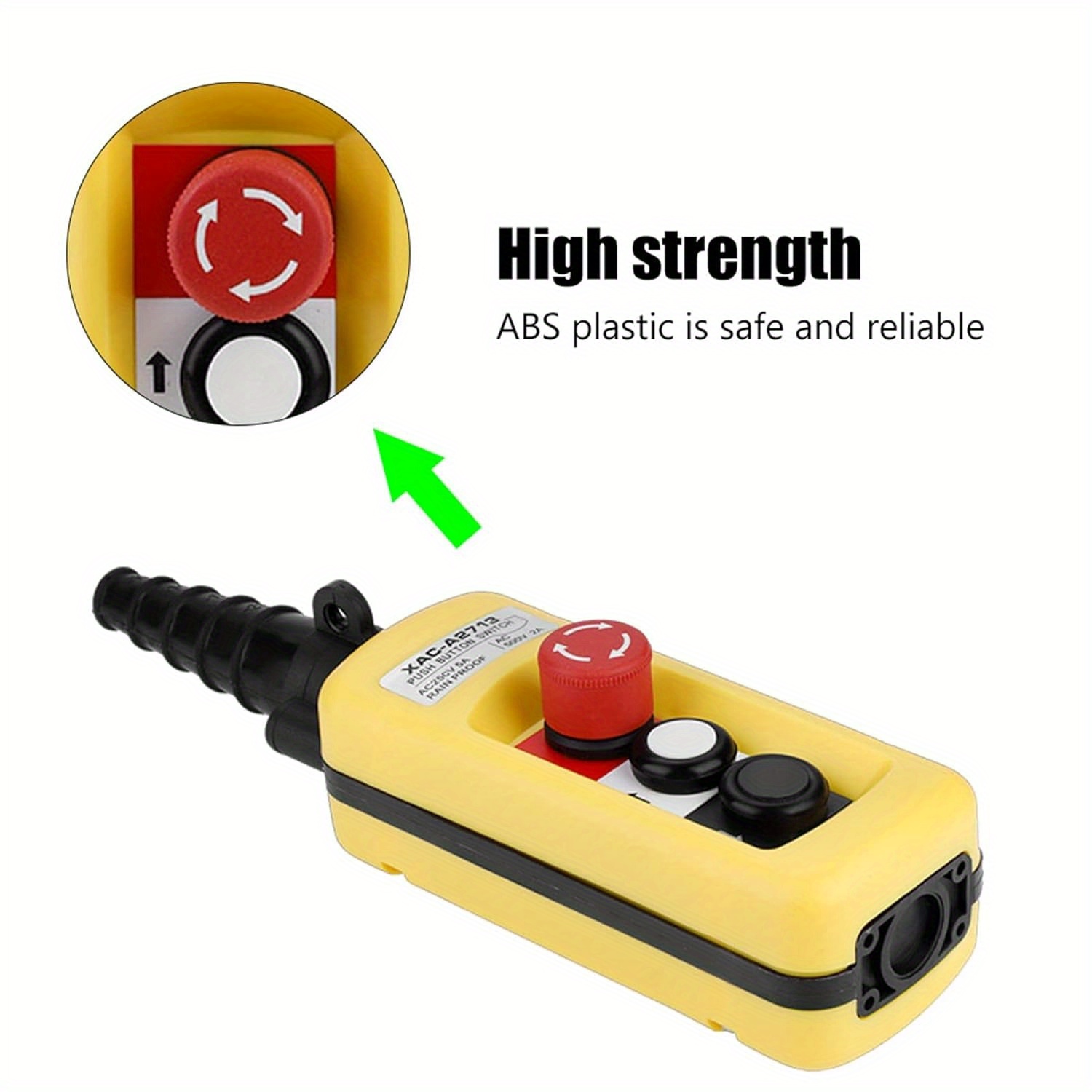 Hoist Switch Control Hoist Push Button Switch With Emergency Stop ...