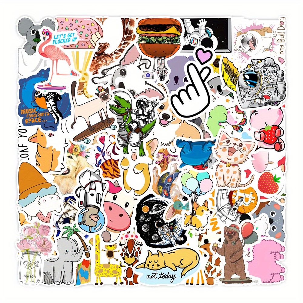 mini cute funny stickers: vinyl waterproof aesthetic - {region_name}