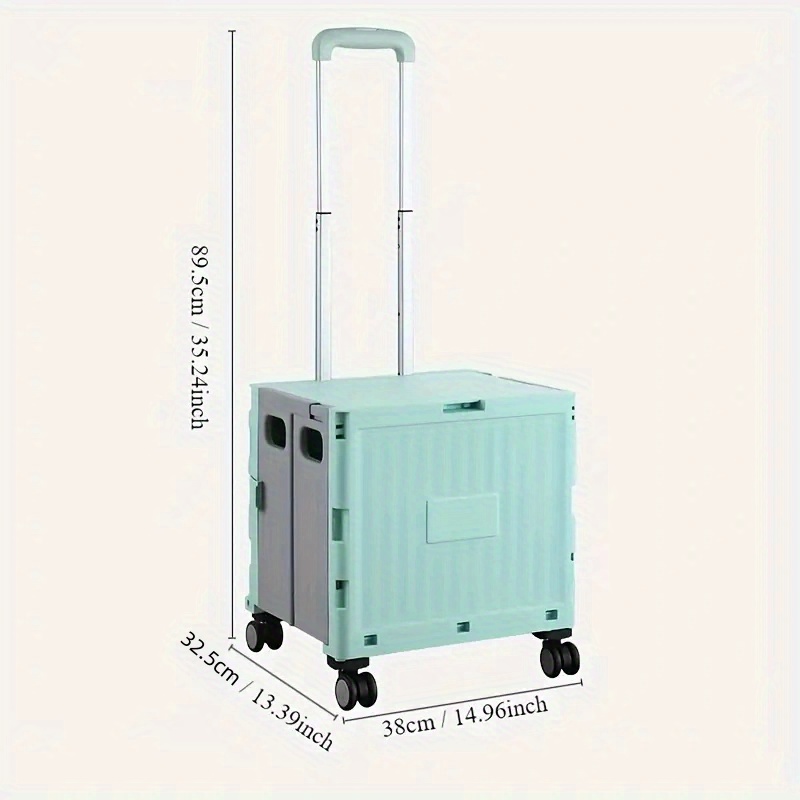Foldable Multifunctional Cart With 360° Swivel Wheels - Portable ...