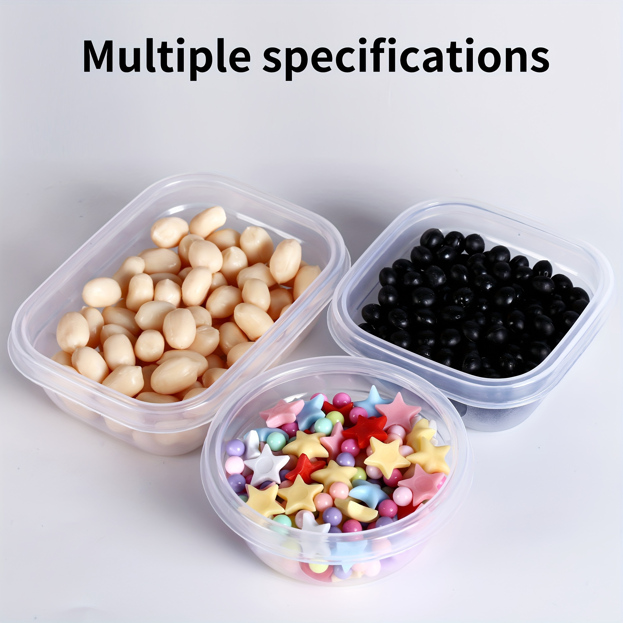 Large Round Plastic Food Storage Containers Lids Microwave - Temu