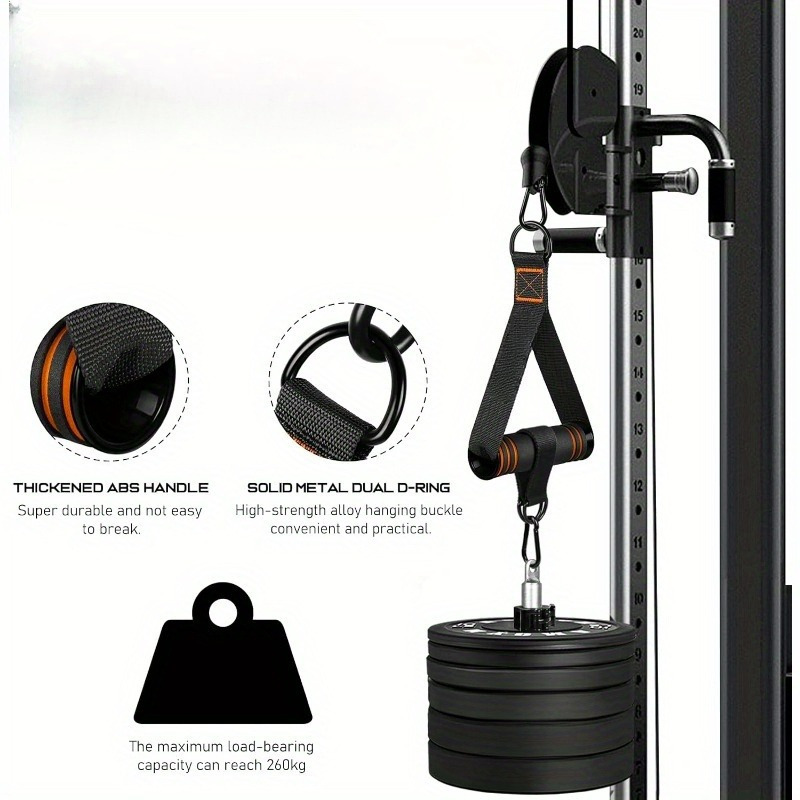 Home Gym Exercise Handle: Solid Abs Cores Heavy Duty Nylon - Temu