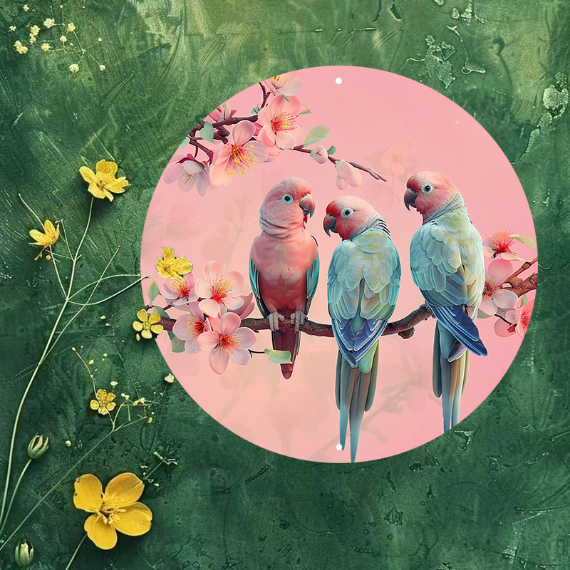 aluminum parrot wall sign pre drilled weather resistant hd - Temu