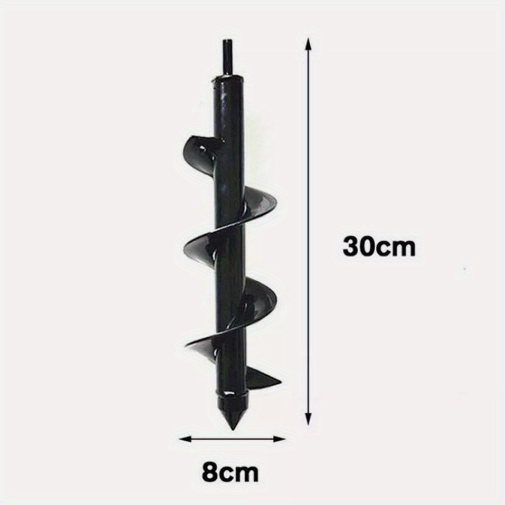 Auger Spiral Drill Bit Post Hole Digger Tool Garden Planting - Temu ...