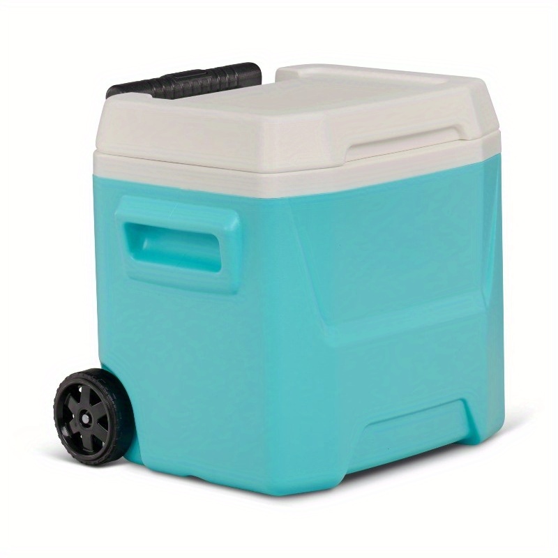 16 qt hard sided ice chest roller cooler aquamarine - sports & outdoors ...