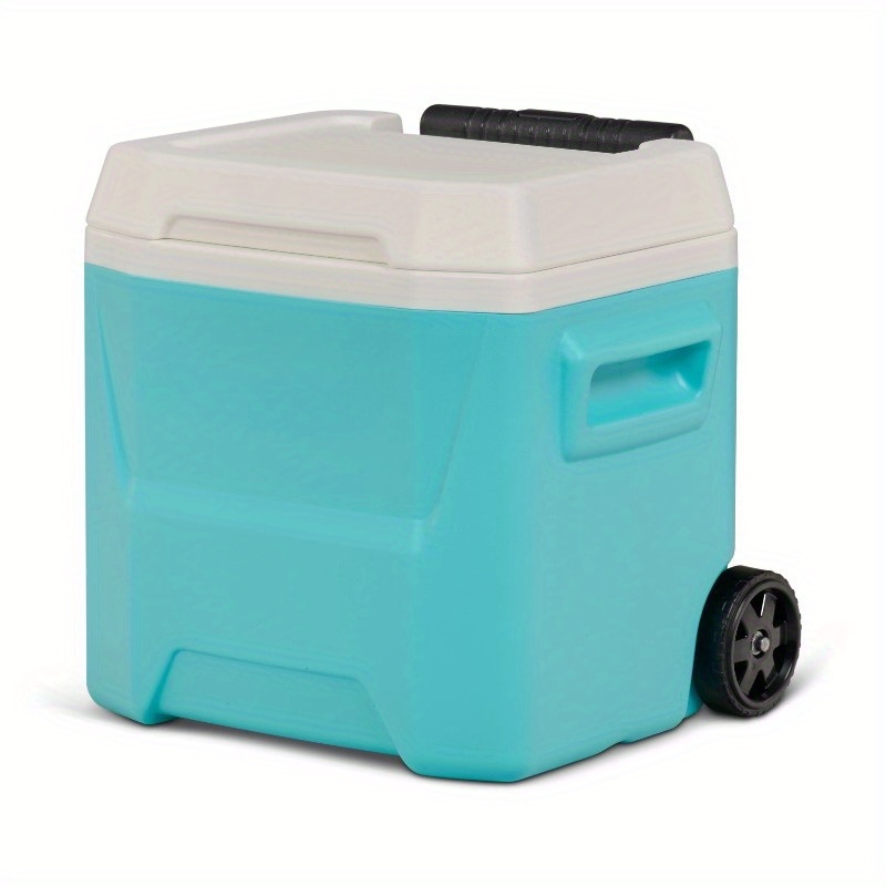 16 qt hard sided ice chest roller cooler aquamarine - sports & outdoors ...