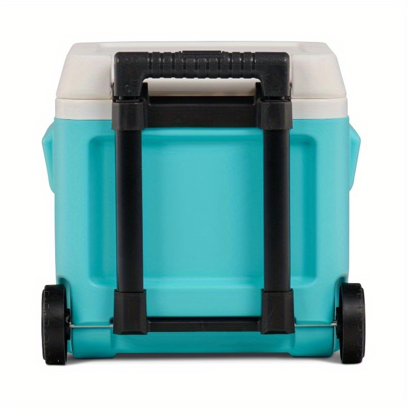 16 Qt Hard Sided Ice Chest Roller Cooler Aquamarine - Sports & Outdoors ...