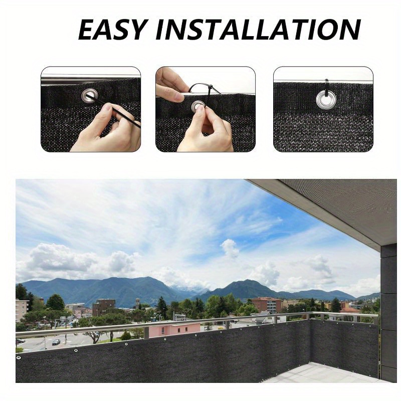 4' X 25' Privacy Screen Fence 150 Gsm 90% Blockage Heavy - Temu