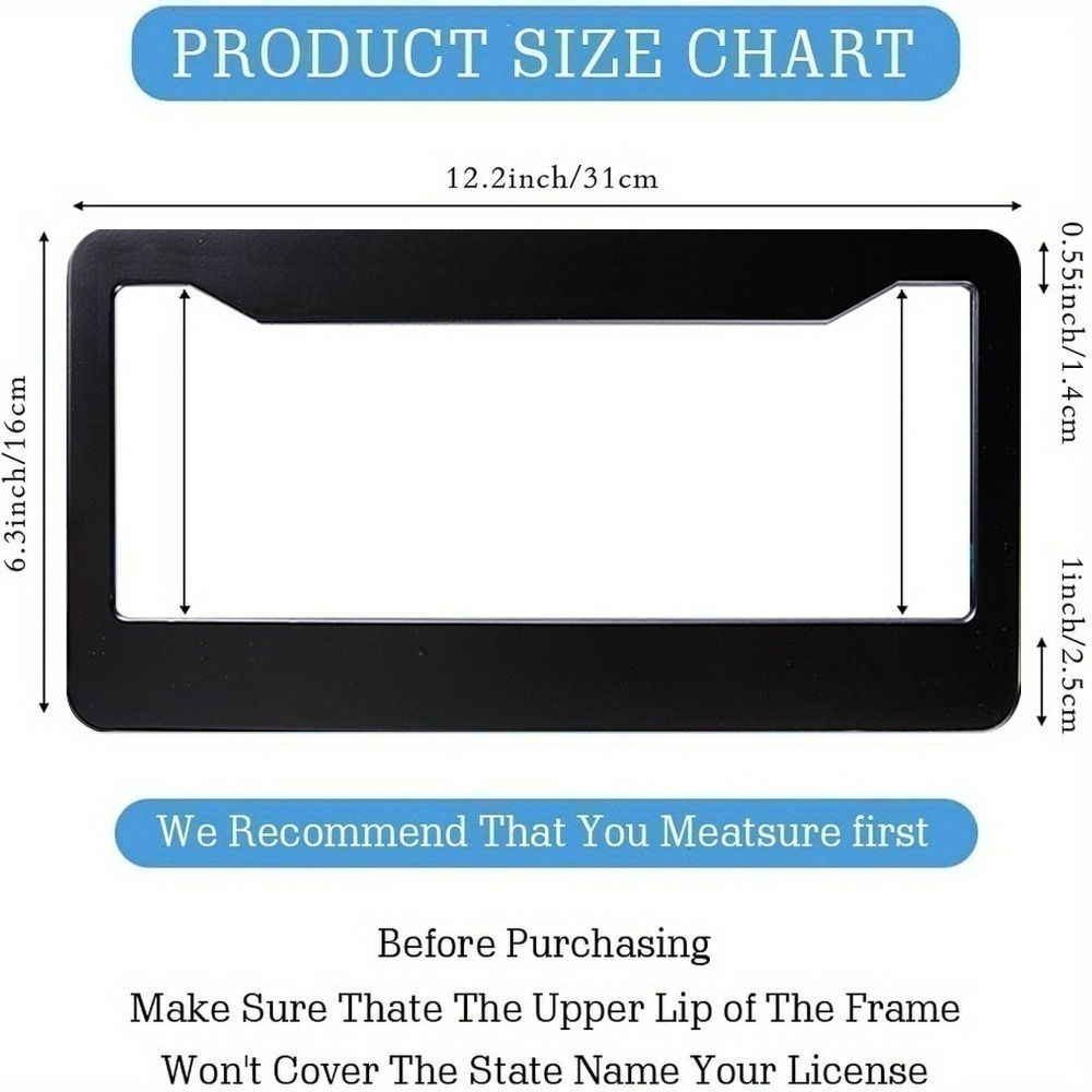 novelty license plate cover metal auto car tag cover license plate framelicense tag holder black temu Temu
