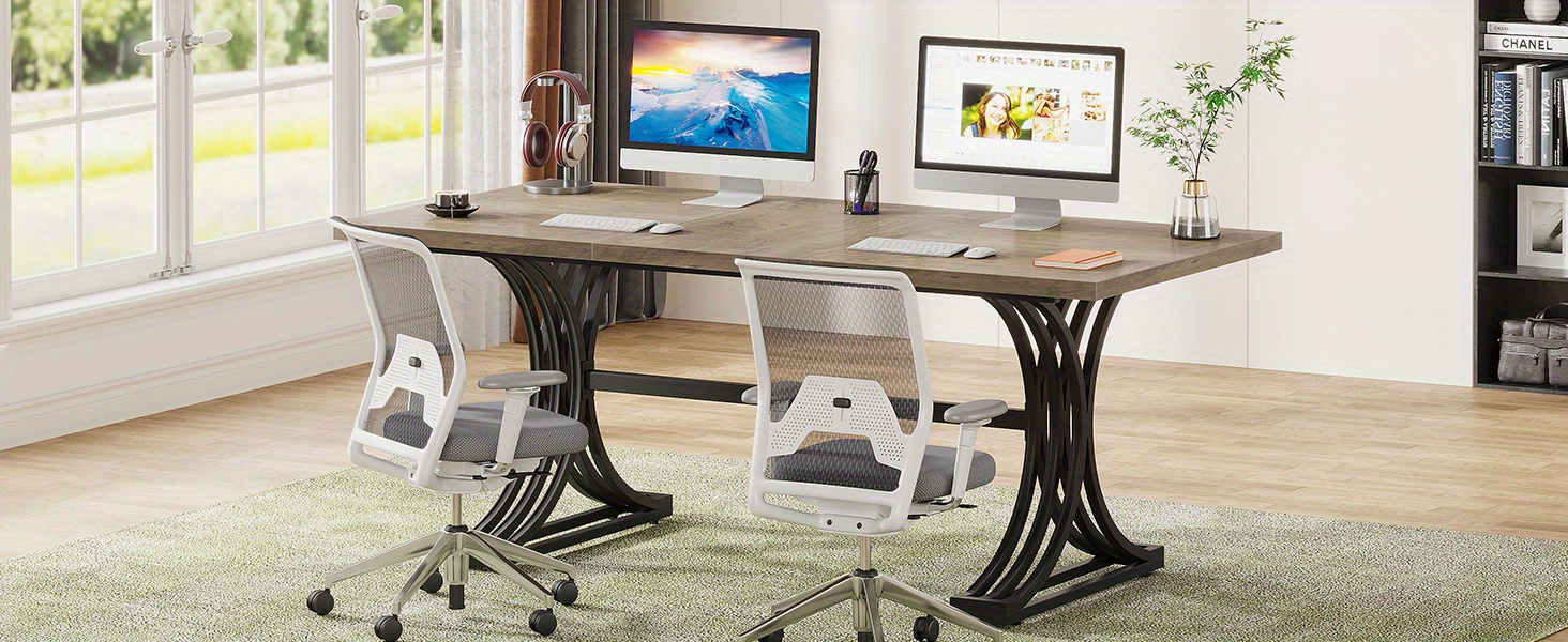 Large Office Desk Wood Computer Desk Modern Executive Desks - Temu