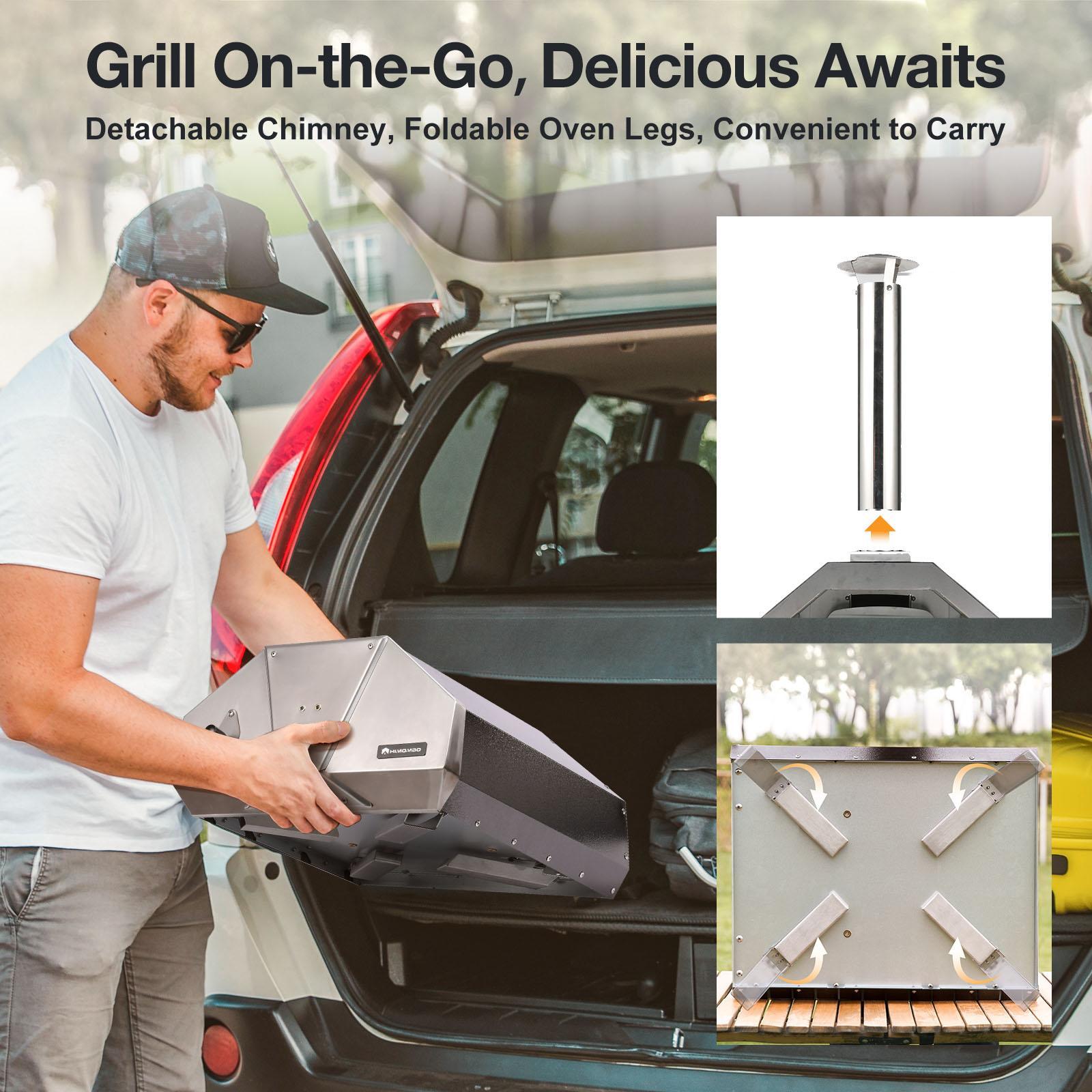 Wood Pellet Pizza Oven Outdoor 13 Gas Pizza Oven With Built In ...