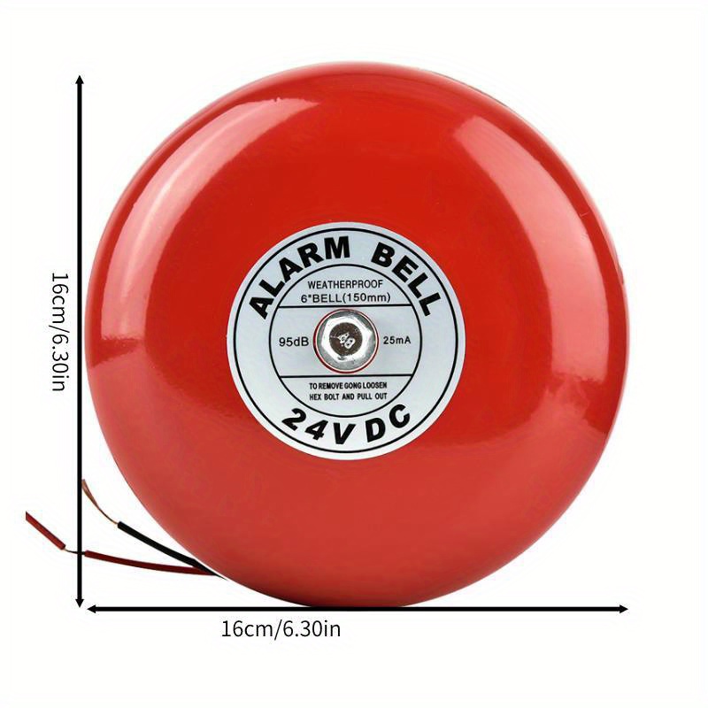 Metal Fire Alarm Bell Ringing Used An Extra Loud - Temu