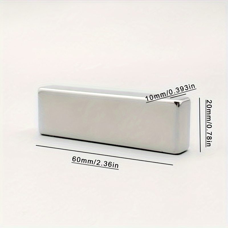 5pcs N35 60x20x10 Super Strong Magnetic Magnets Length 60mm Permanent ...