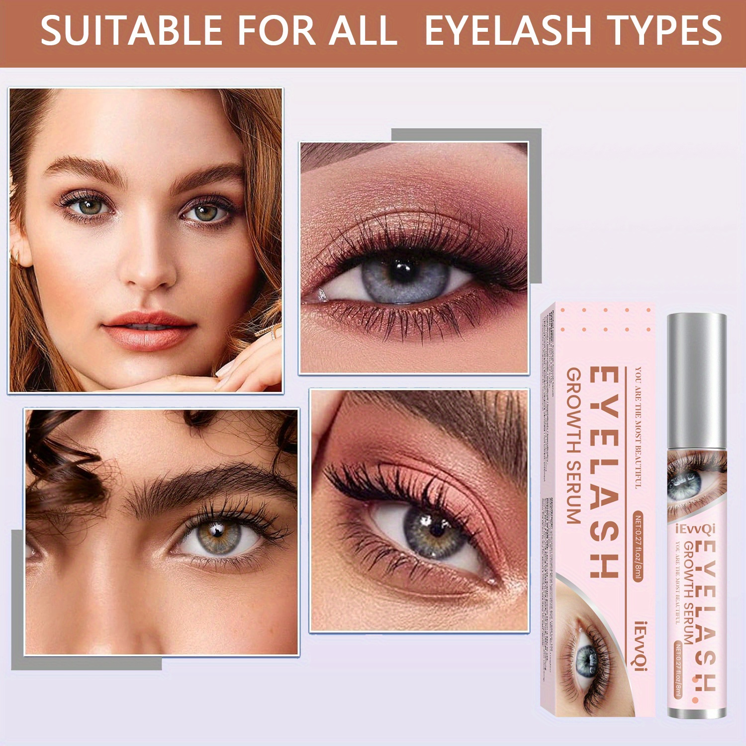 Eyelash Eyebrow Growth Serum Nourishing - Temu