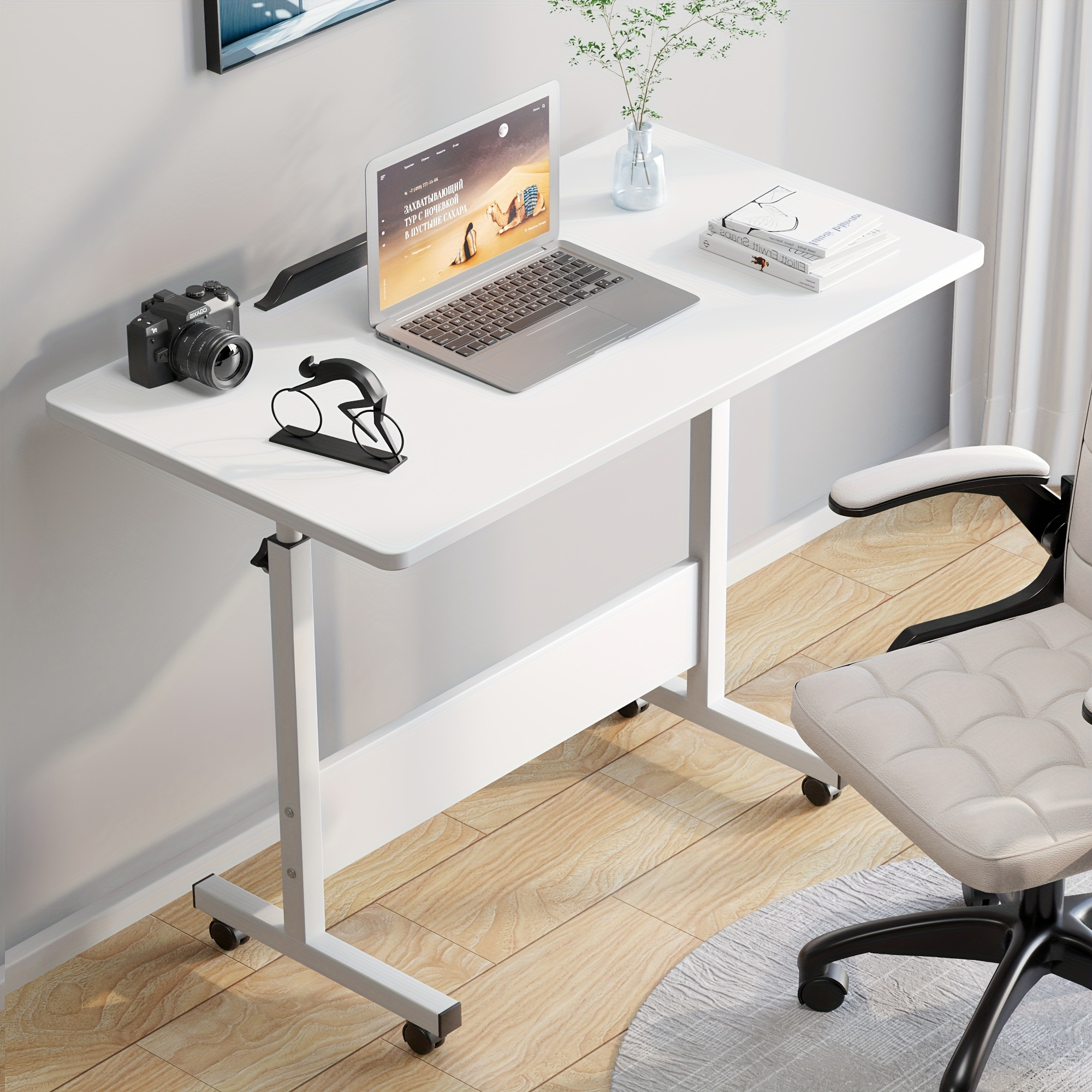 Compact Adjustable Rolling Desk Height adjustable Standing Temu United Kingdom