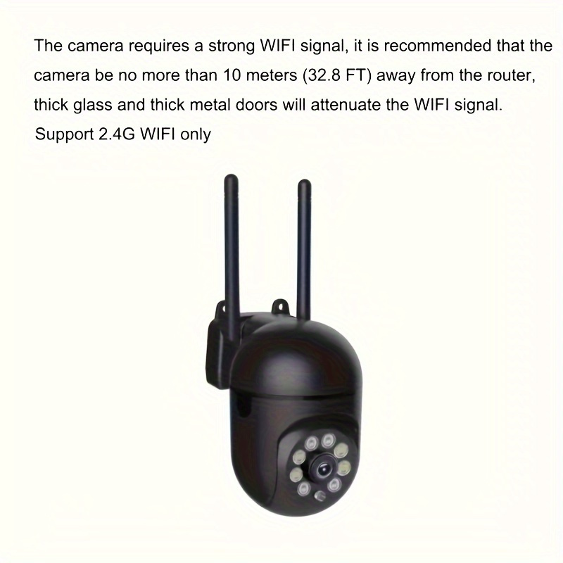1080p Hd Wifi Security Camera 355° Viewing Color Night - Temu