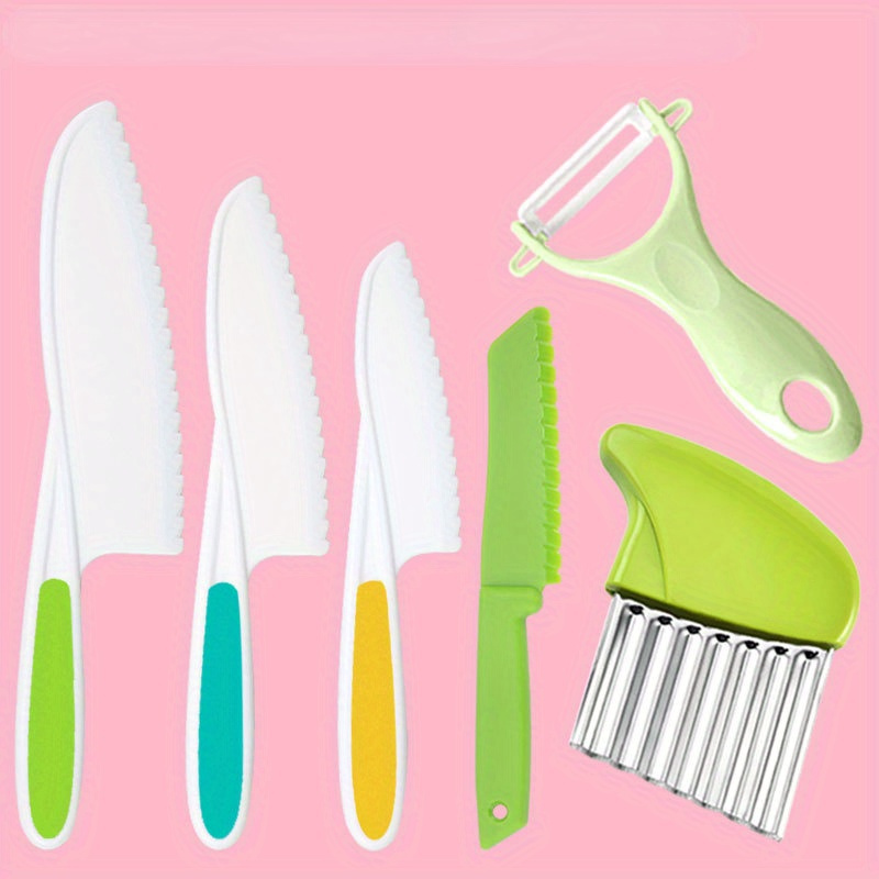 Knives Set Plastic Knife Crinkle Cutter Peeler Cooking - Temu