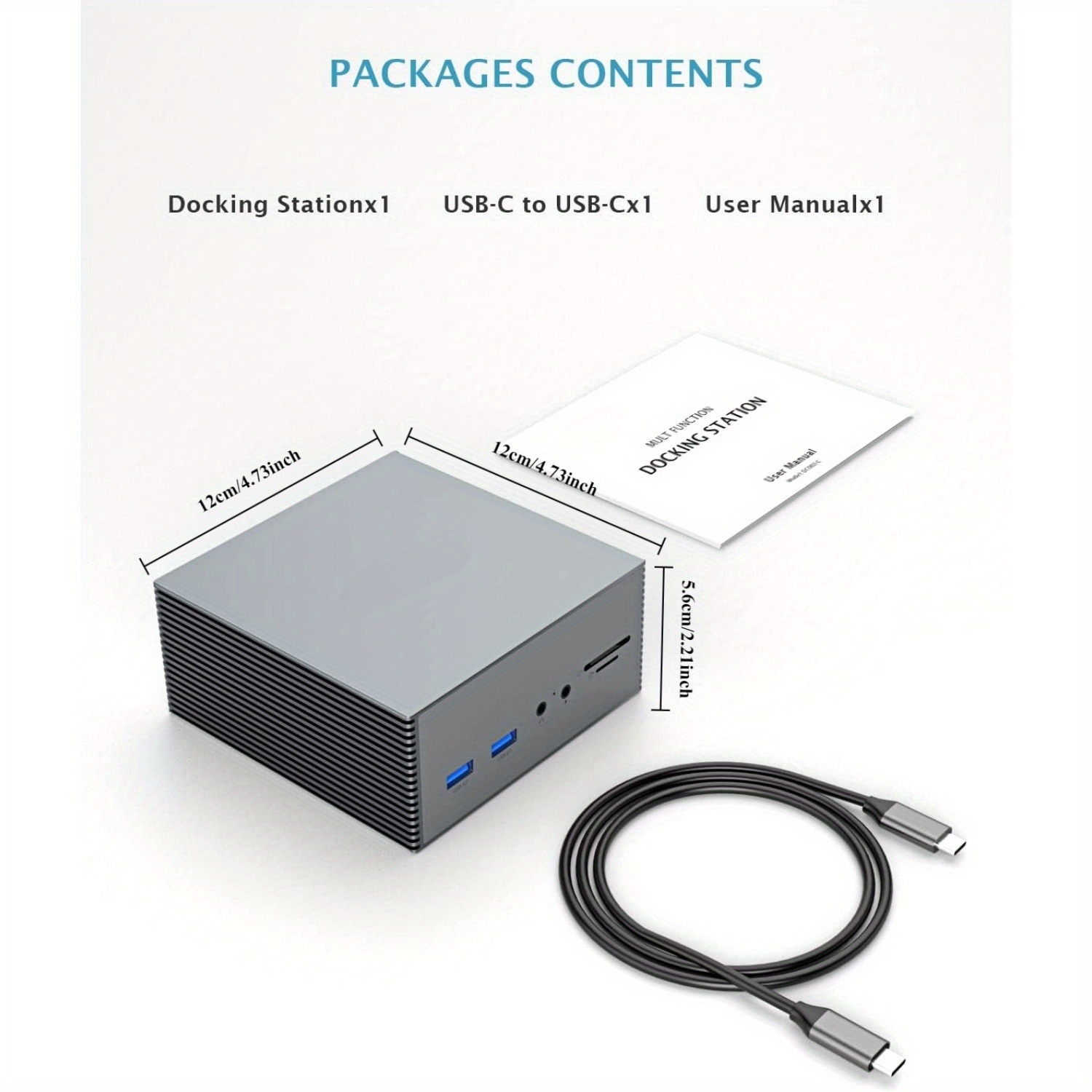 Usb C Docking Station Dual Monitor 1 Docking Station Macbook - Temu