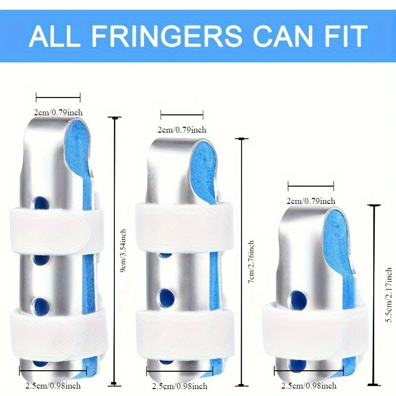 Alloy Finger Splint Set Hook Loop Closure Adjustable Metal - Temu