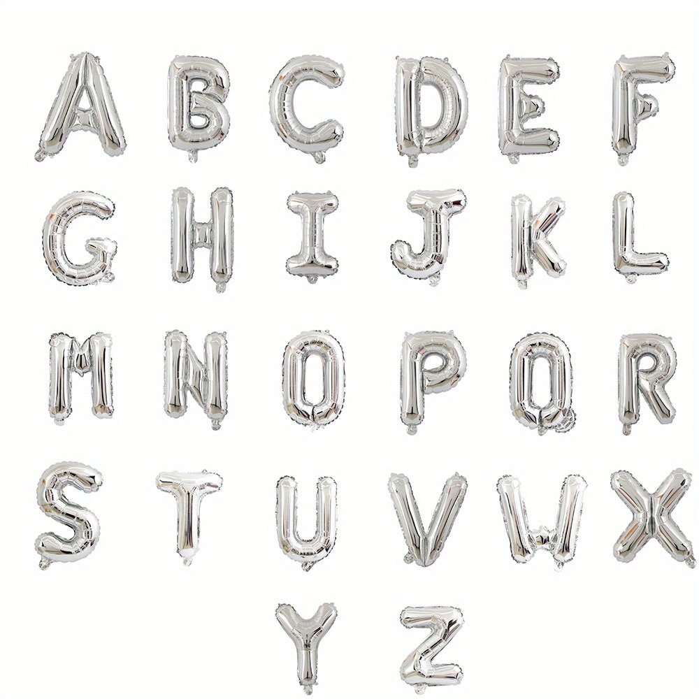 White letter balloons store