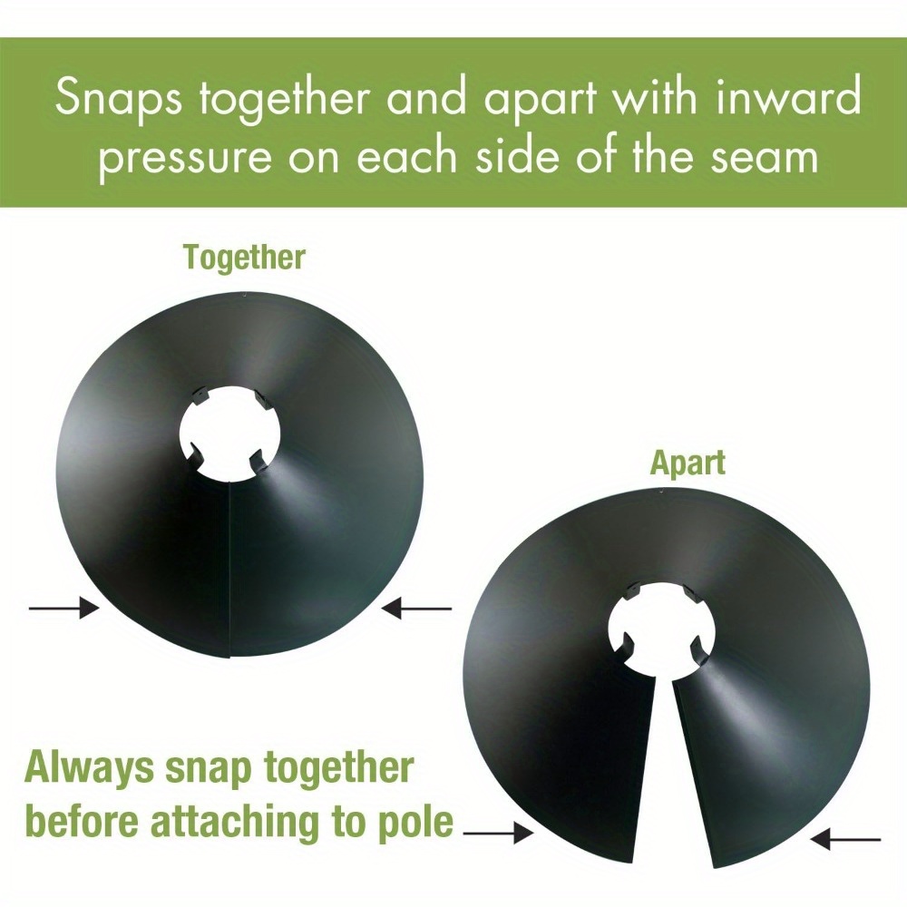 metal wrap around bird feeder squirrel baffle guard - Temu