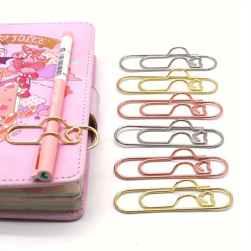 Metal Pen Clips 30 Piece Metal For Notebooks - Large Paper Clip Style ...