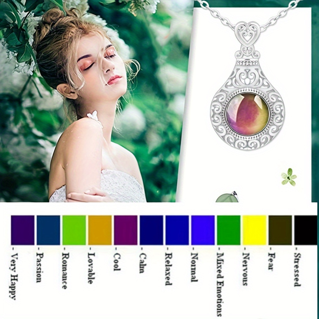 Mood Necklace Color Meanings Chart