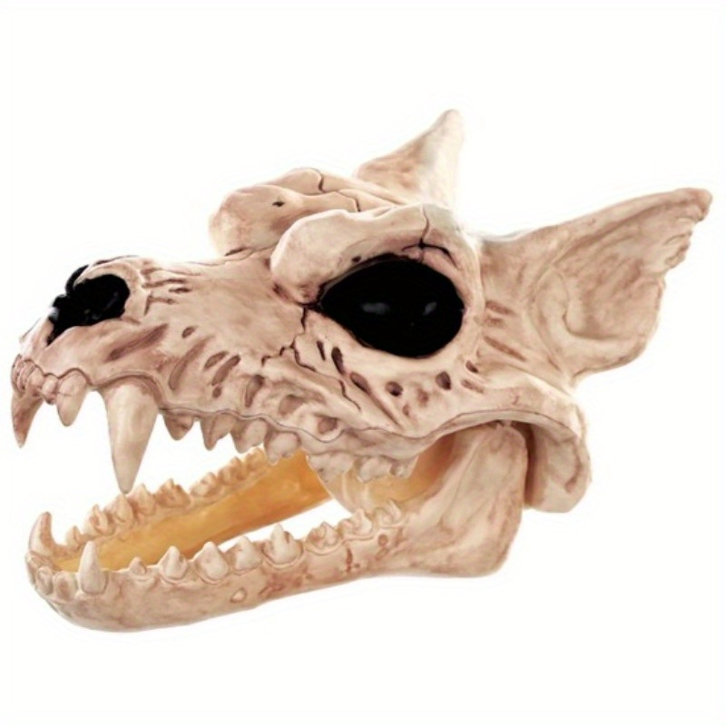 Realistic Werewolf Skull Decor Spooky Halloween Prop Vintage - Temu
