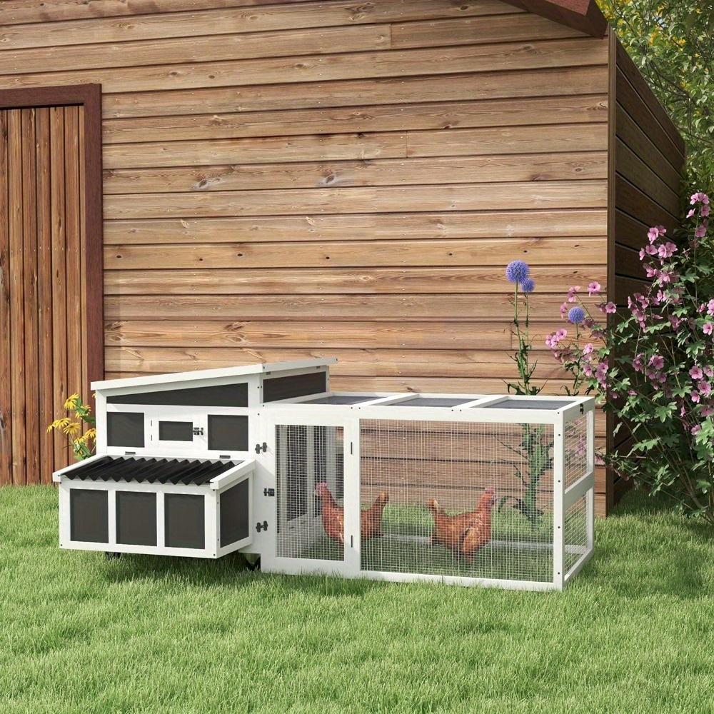 Wooden Chicken Coop Nesting Box Outdoor Poultry Cage Rabbit - Temu