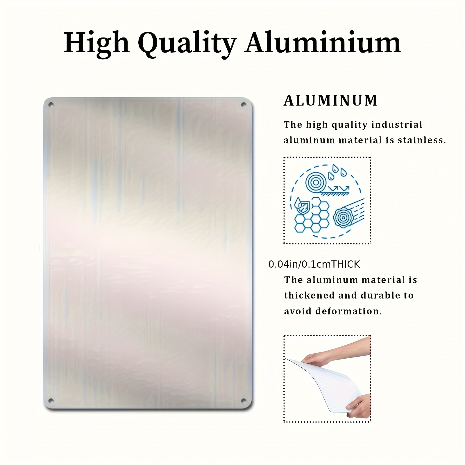 Personalized Aluminum Welcome Sign Custom Text Metal Plaque - Temu