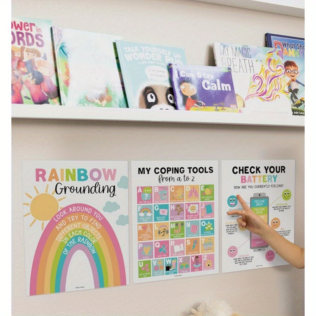 calming corner mindfulness poster set classroom emotional - Temu Canada