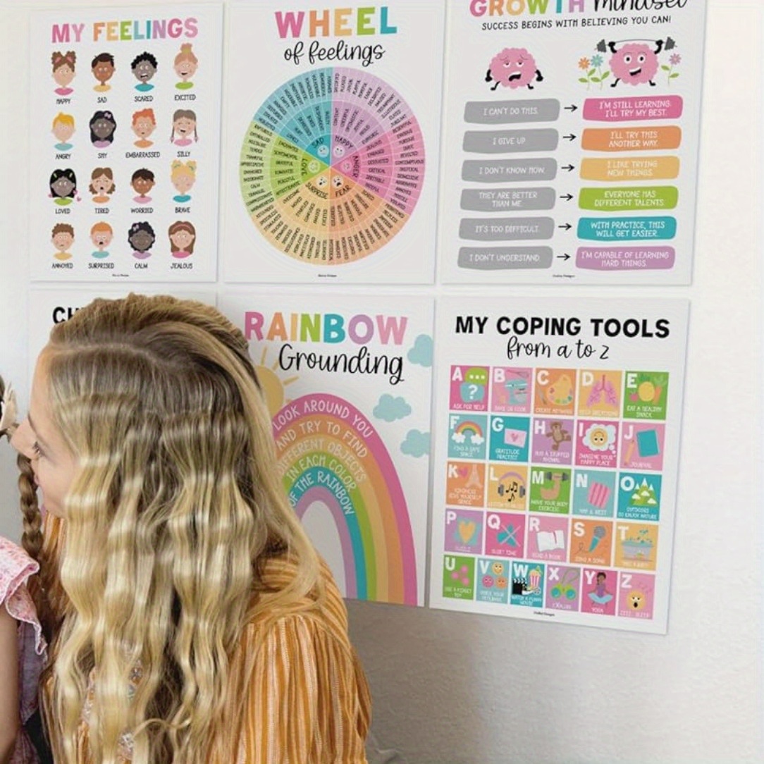 calming corner mindfulness poster set classroom emotional - Temu Canada