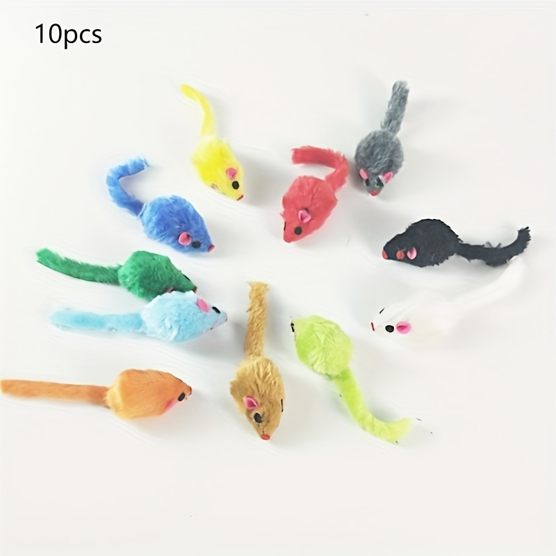 interactive plush cat toy mice set no battery required - Temu