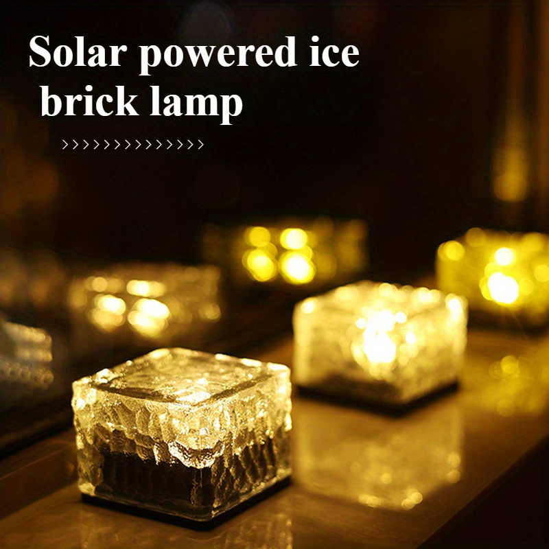 Led Solar Powered Paver Lights Paverlight Solar Brick Lights (Set Of