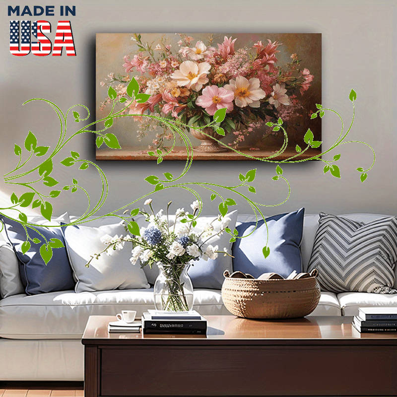 Vibrant Painting Soft Pastel colored Flowers In A - Temu