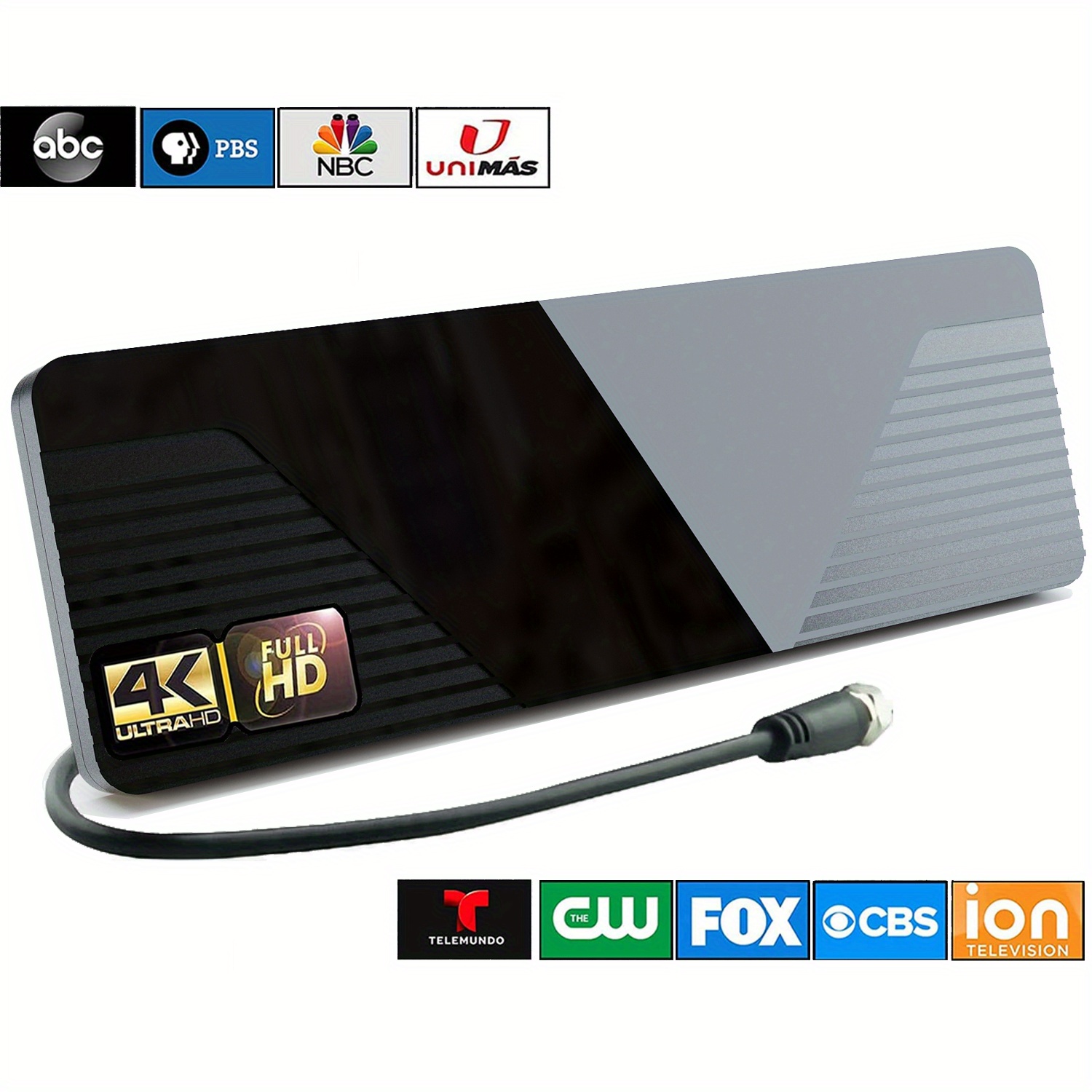 Outdoor 2200+ Miles Long Range Digital HD Indoor For Local Channels ...