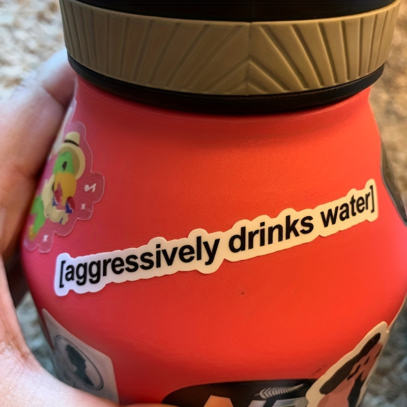 water bottle stickers sold on Temu United States