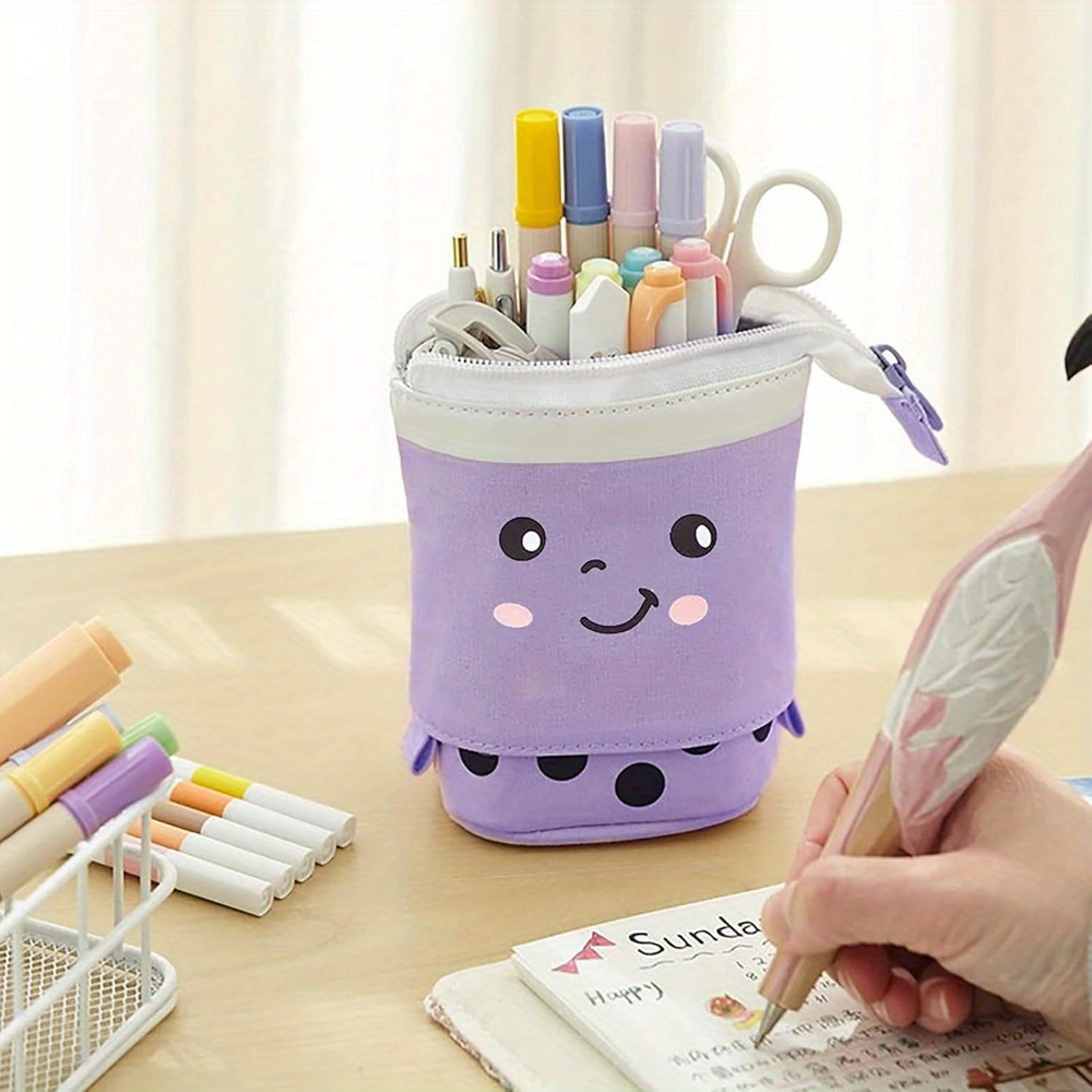 Telescopic Pencil Bag Pen Holder Stationery Case Stand - Temu