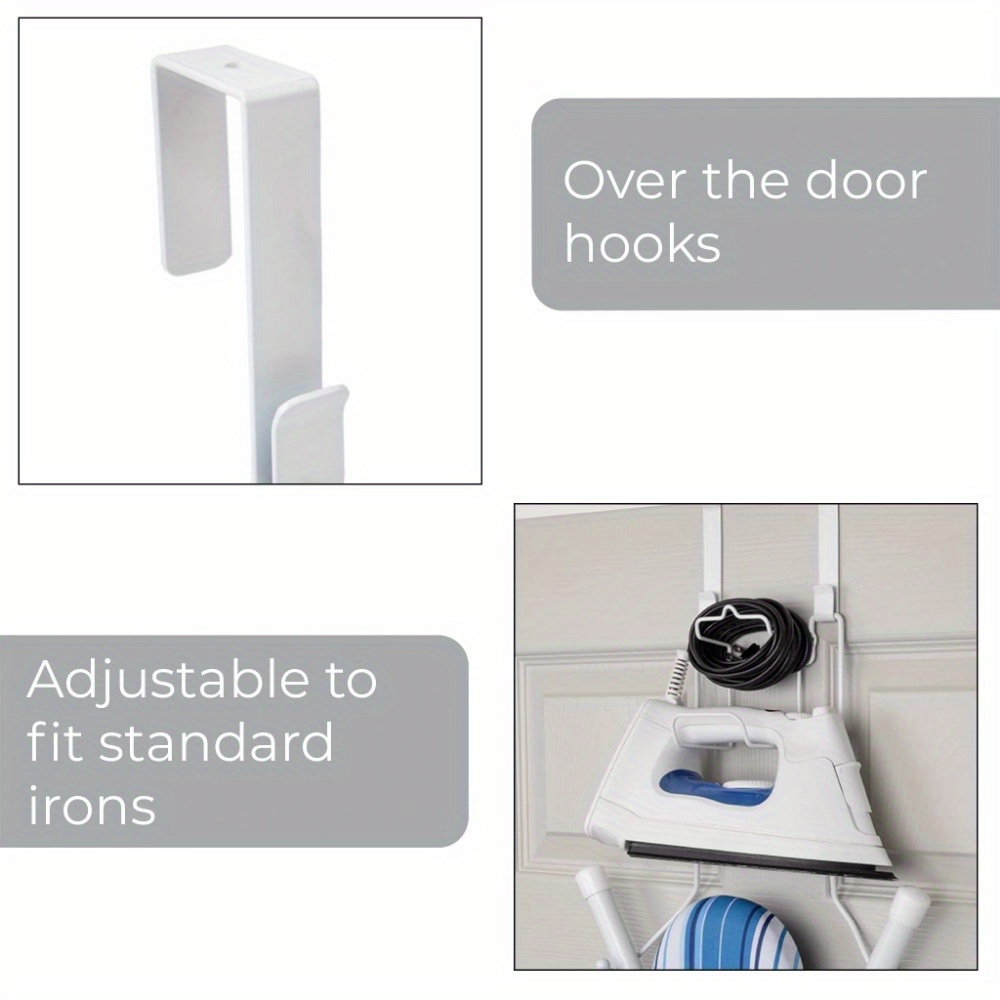 door iron ironing board holder : top section holds - Temu