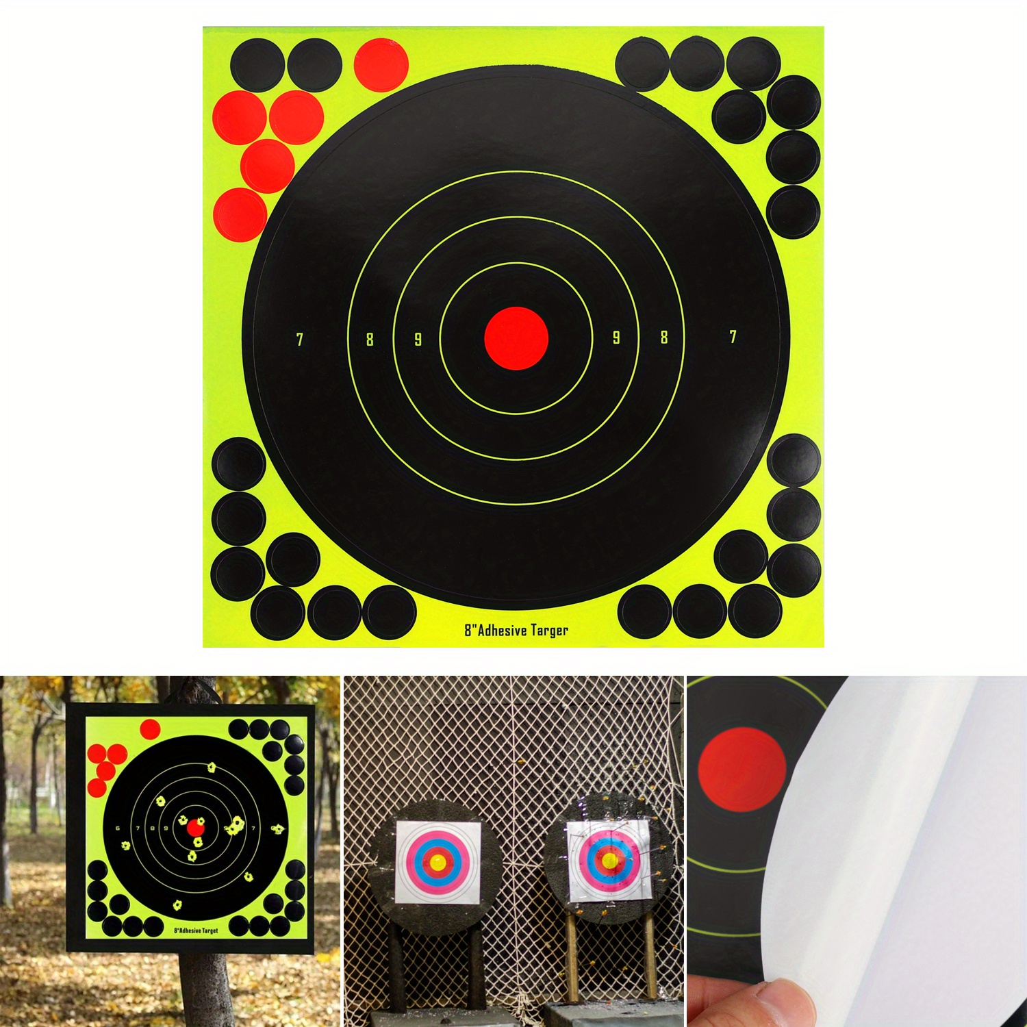 Reactive Targets Reactive Self Adhesive Circle Shooting Target Reactive ...
