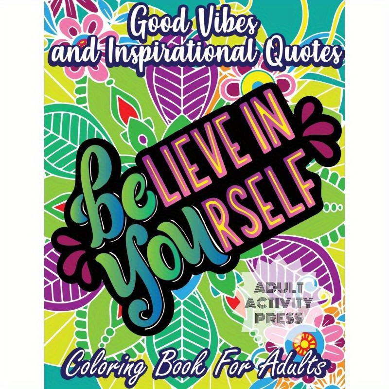 Inspirational Quotes Coloring Book: An Adult - Temu