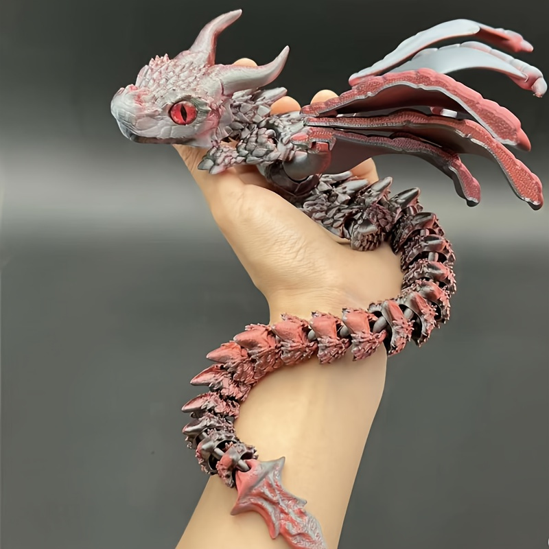 3d printed dragon with wings sold on Temu United States