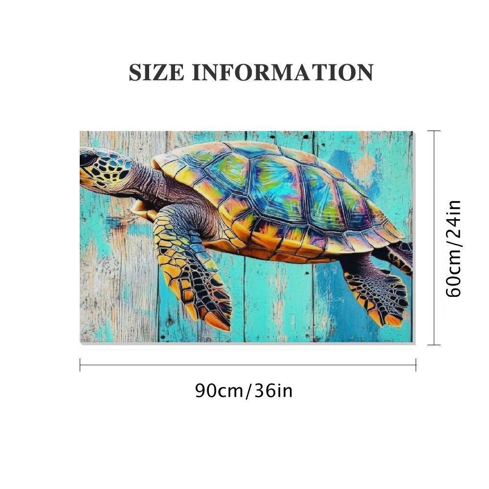 Lps Sea Turtle Bathroom Wall Decor Canvas Prints Life Teal - Temu
