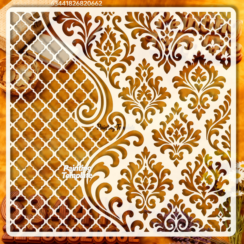 flower stencil templates sold on Temu United States