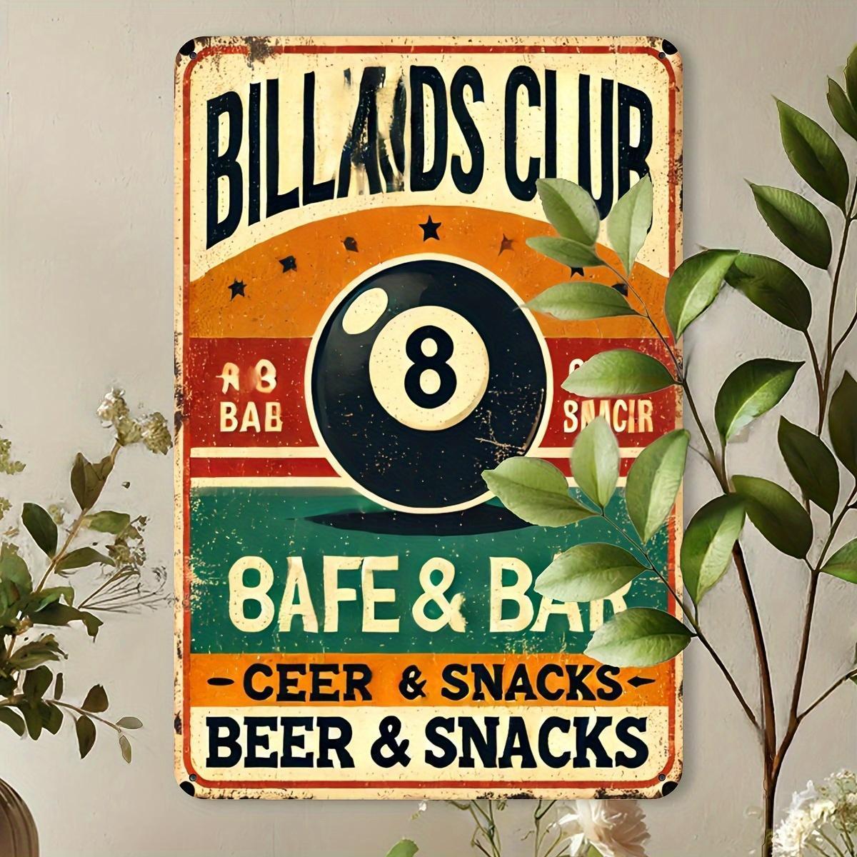 Vintage Billiards Metal Bar Cafe Outdoor - Temu