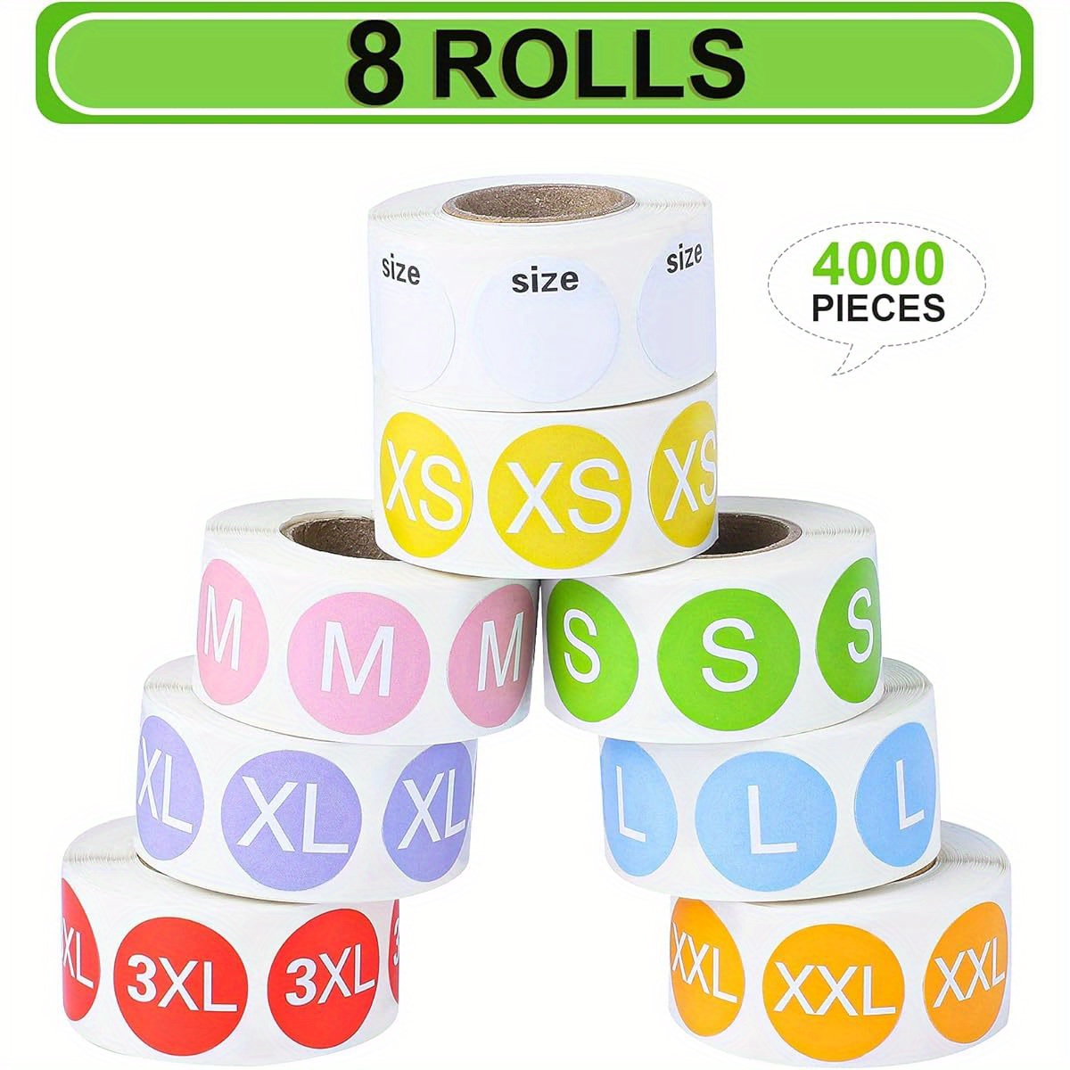 clothing size chart sold on Temu United States