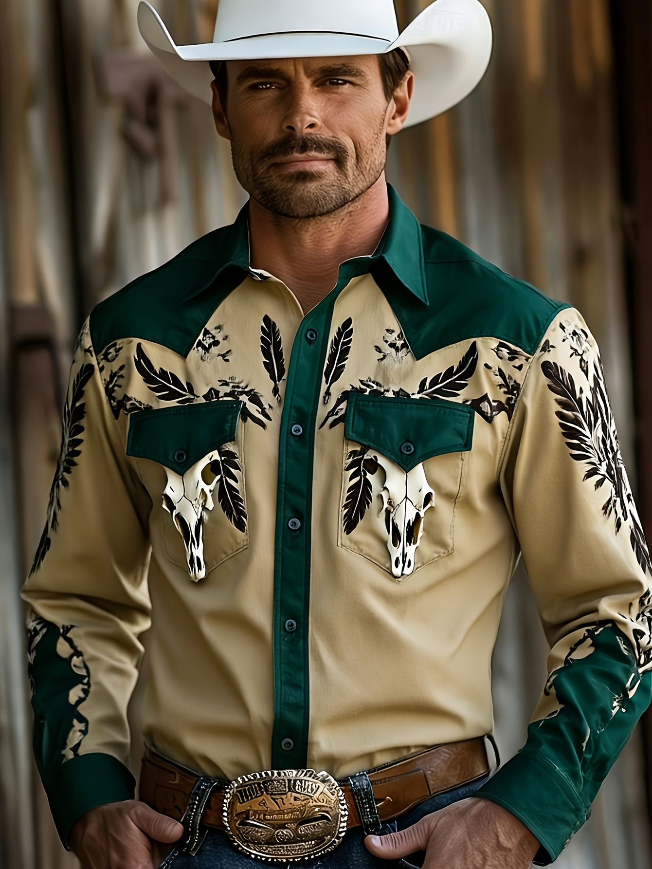 men western shirts sold on Temu United States