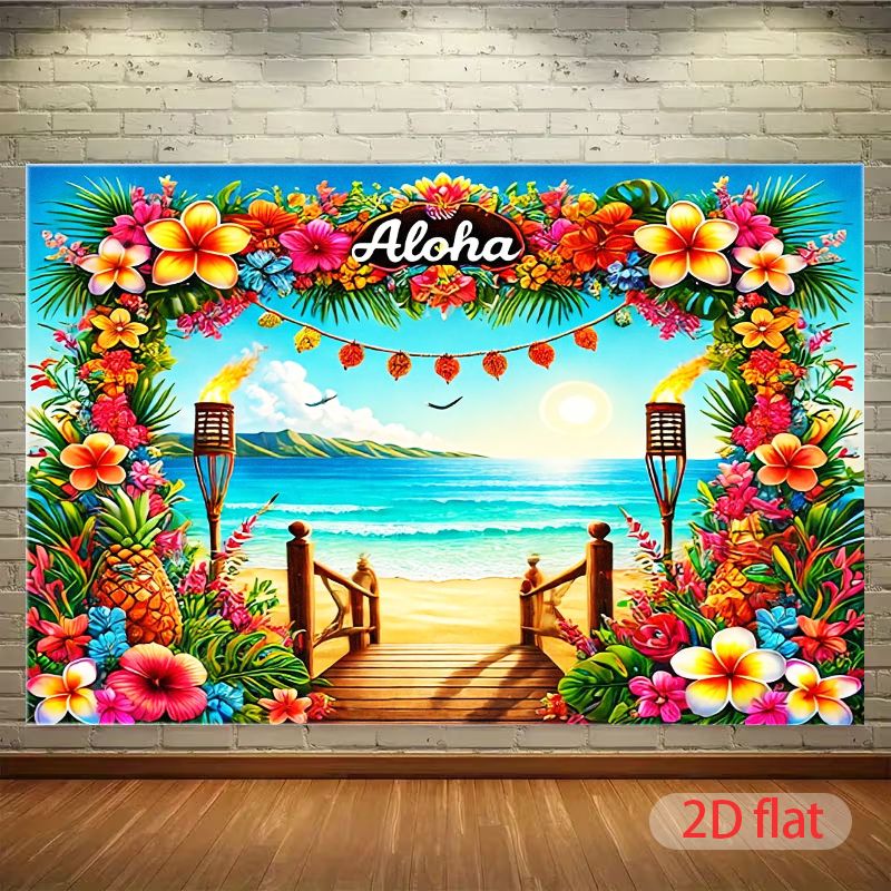 hawaii backdrop sold on Temu United States