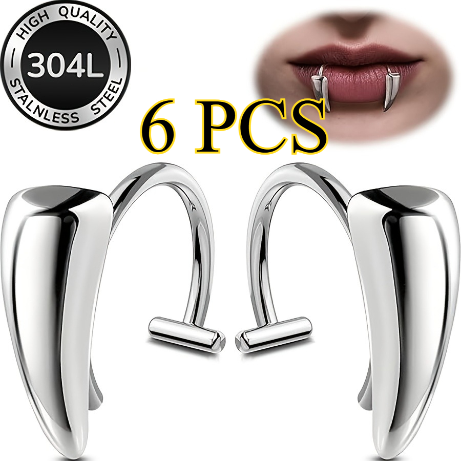 vampire fangs piercing sold on Temu United States